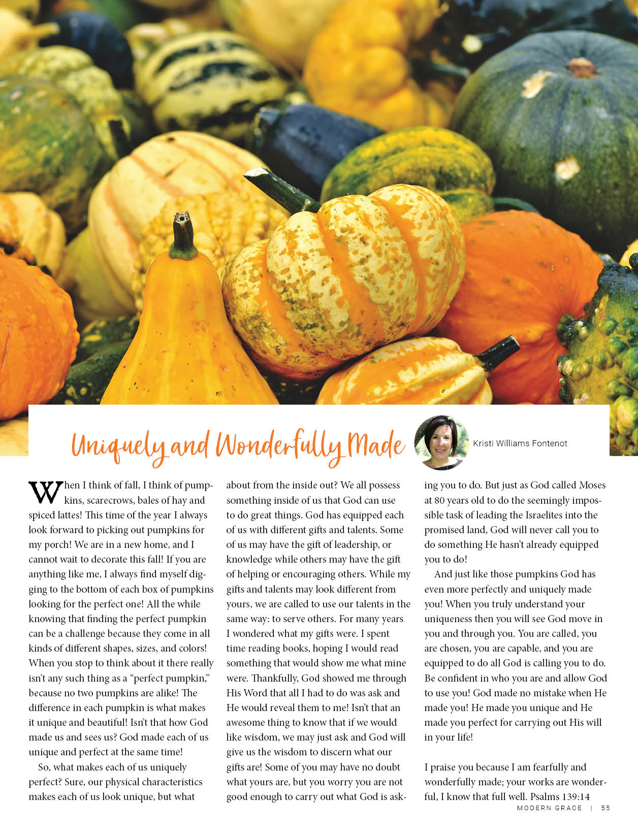 Uniquely and Wonderfully Made - Modern Grace Magazine